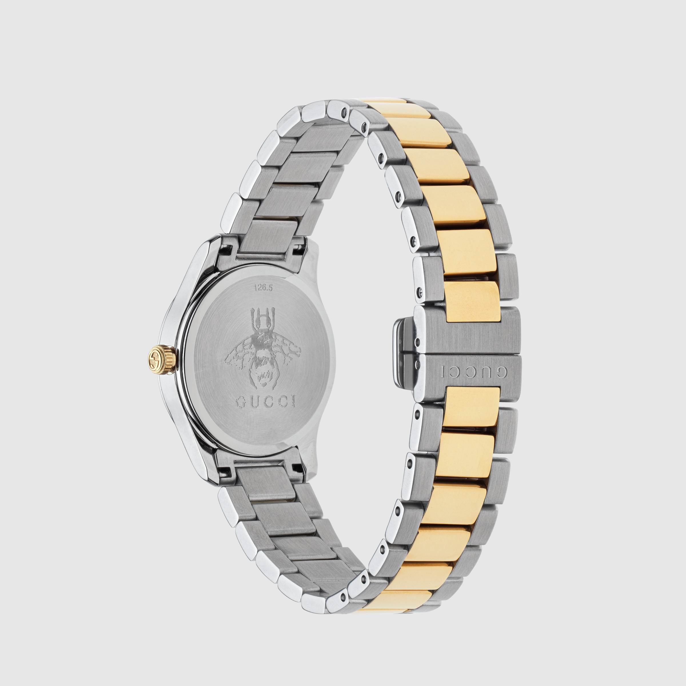 Gucci G-Timeless YA126596 - Orologio donne solo tempo acciaio svizzero